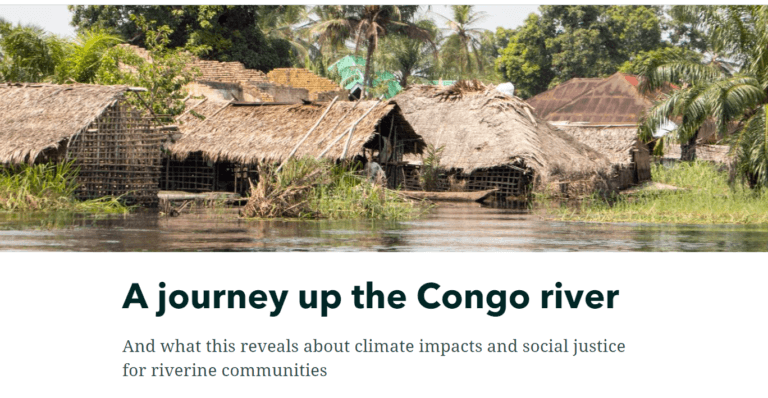 Map story: climate impacts and community resilience along the Congo ...